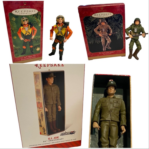 Hallmark | Holiday | Hallmark Gi Joe Ornaments 3 Ornaments In Original ...